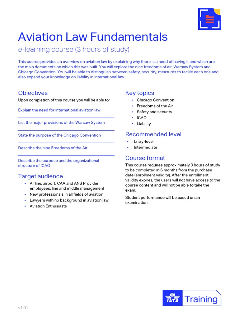 Training Tall21 Aviation Law Fundamentals | PDF | International Law