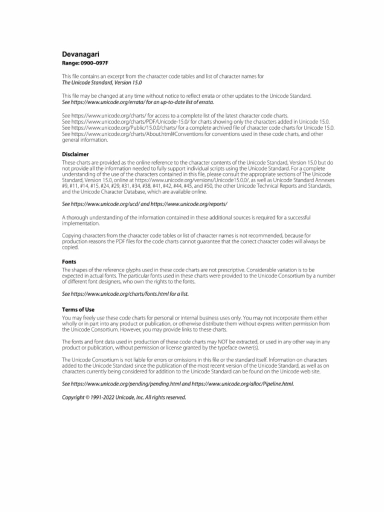 The Unicode Standard, Version 15.0 | PDF