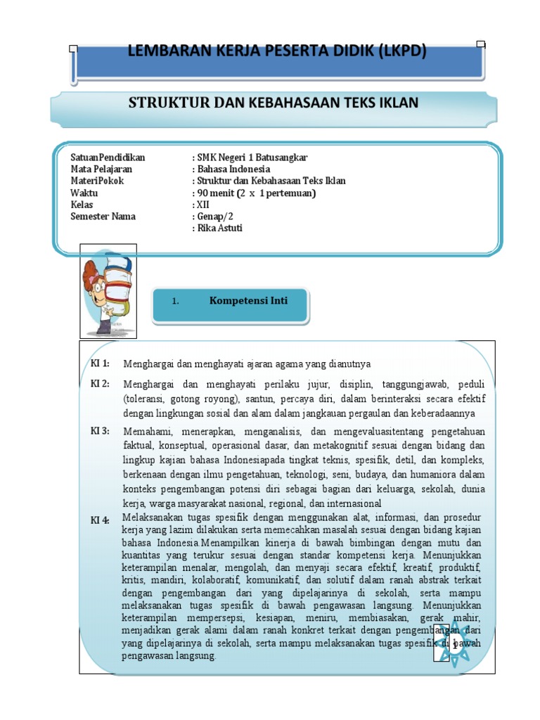 LKPD (Pertemuan 1) | PDF
