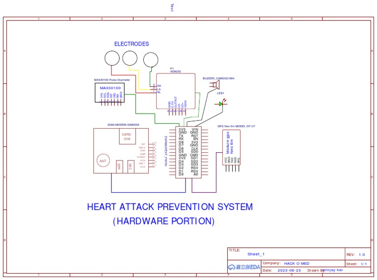 Heart Attack Prevention System Hardware | PDF