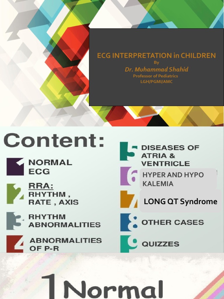 ECG Interpretation for Pediatric Cardiology | PDF