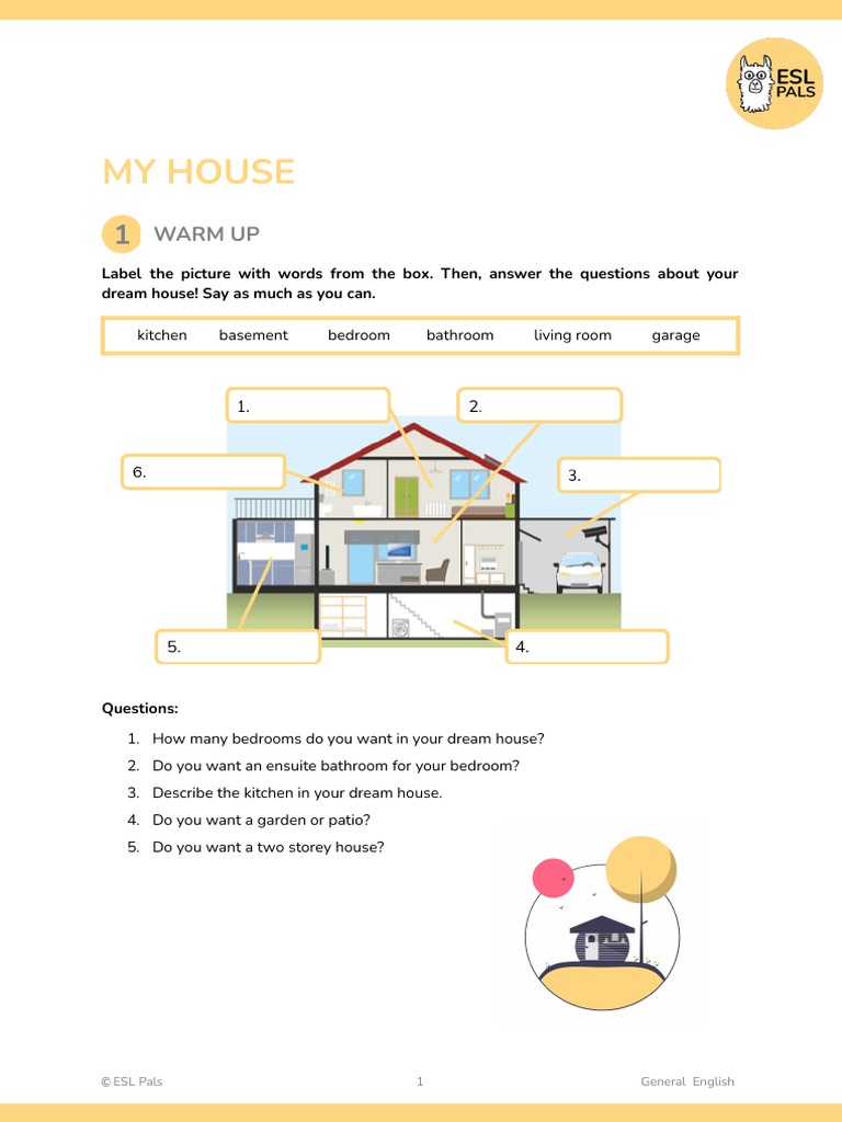 SV My House Nouns | PDF | Room | Plural