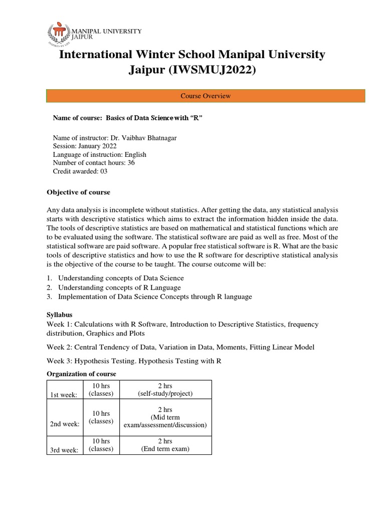 Basics of Data Science with R | PDF | Statistics | Quantile