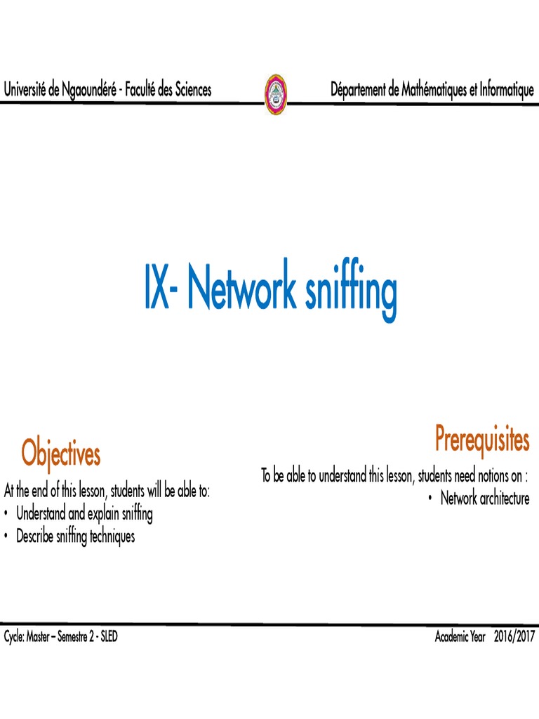 9 Network Sniffing Pdf Transmission Control Protocol Computer Network 