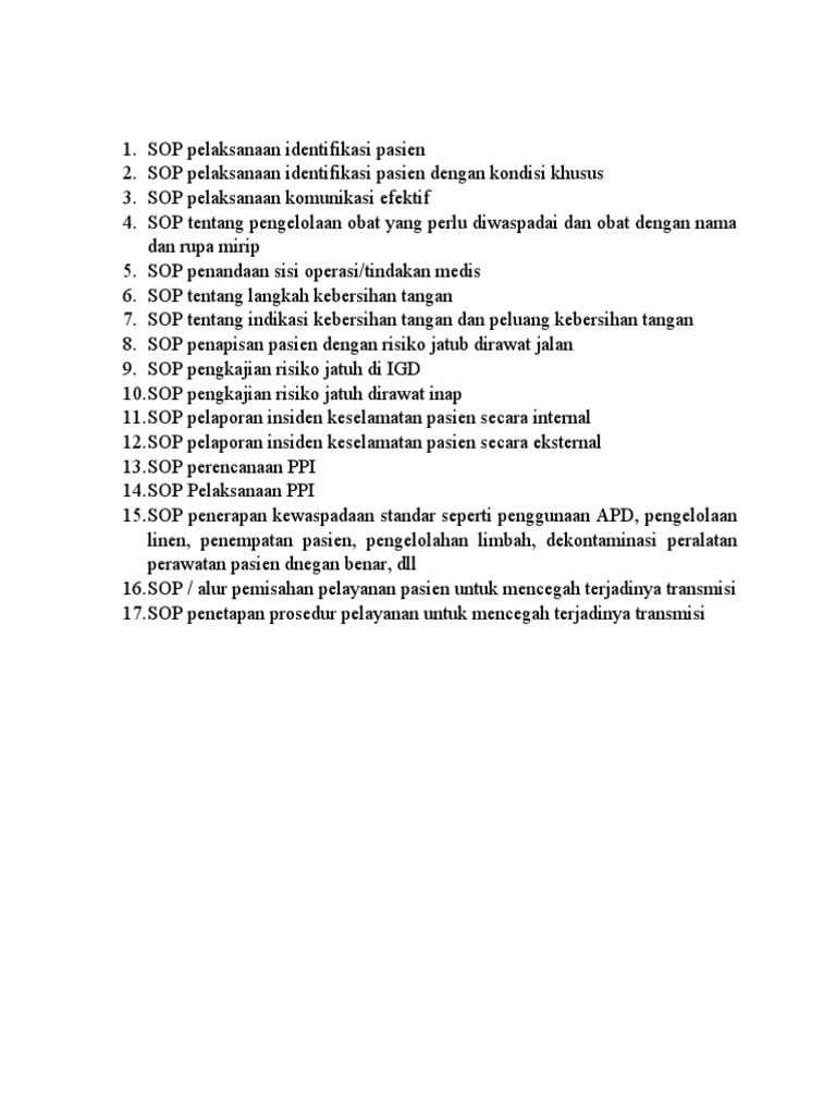 Sop Bab 5 Akreditasi | PDF