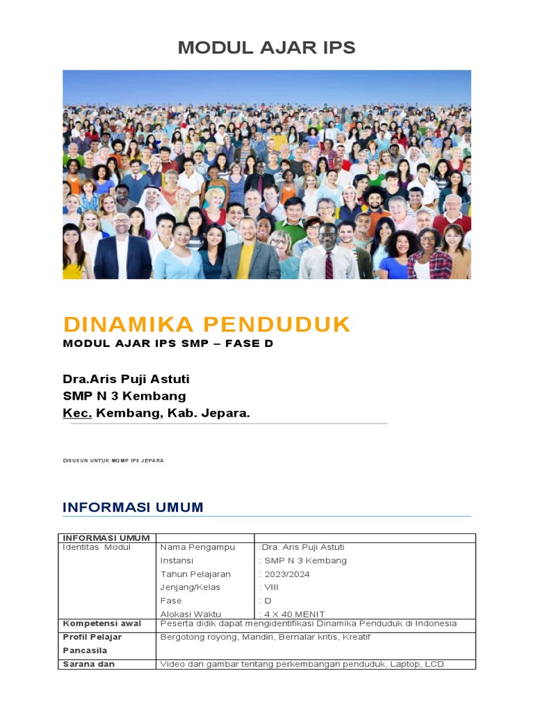 8 - 2 - B.1 Dinamika Penduduk | PDF