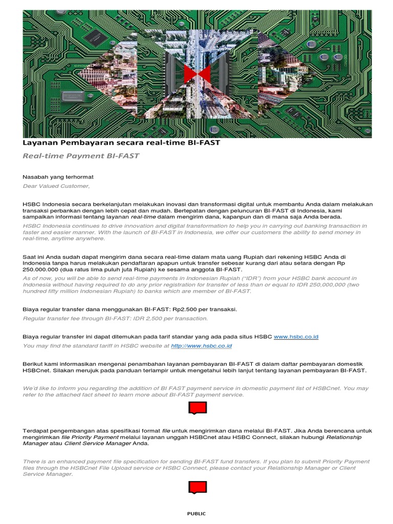 Real Time Payment Bi Fast | PDF