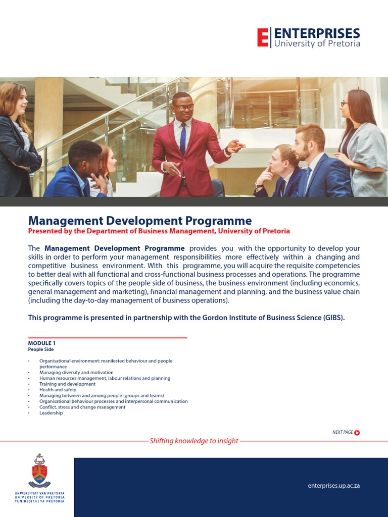 Management Development Programme | PDF | Economics | Business