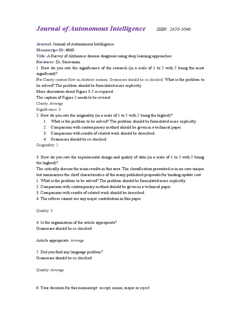 Review Form | PDF | Cognitive Science | Cognition