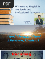 Eapp - Module 1 - Lesson 1 | PDF | Subject (Grammar) | Word