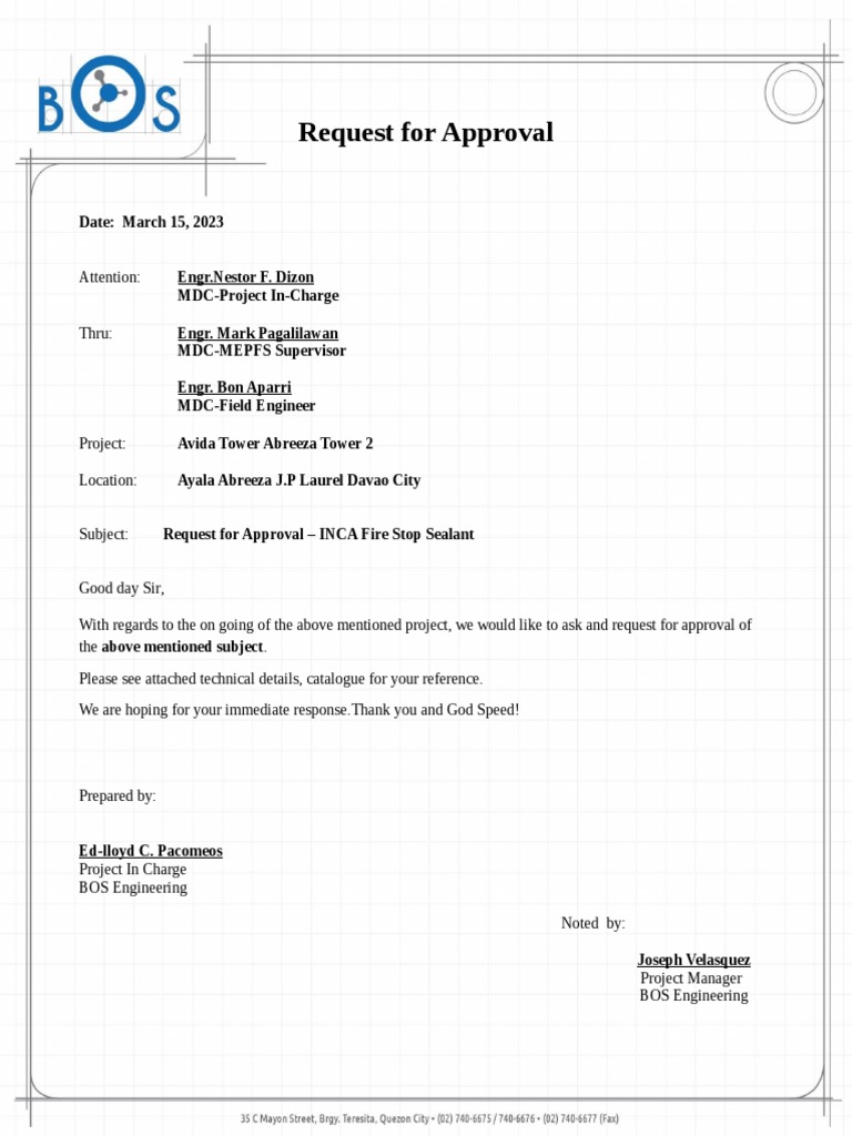 Rfa - Inca Firestop Sealant | PDF