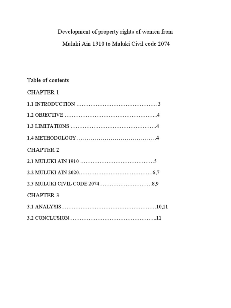 Women's Property Rights in Nepal's Laws | PDF | Property | Women's Rights