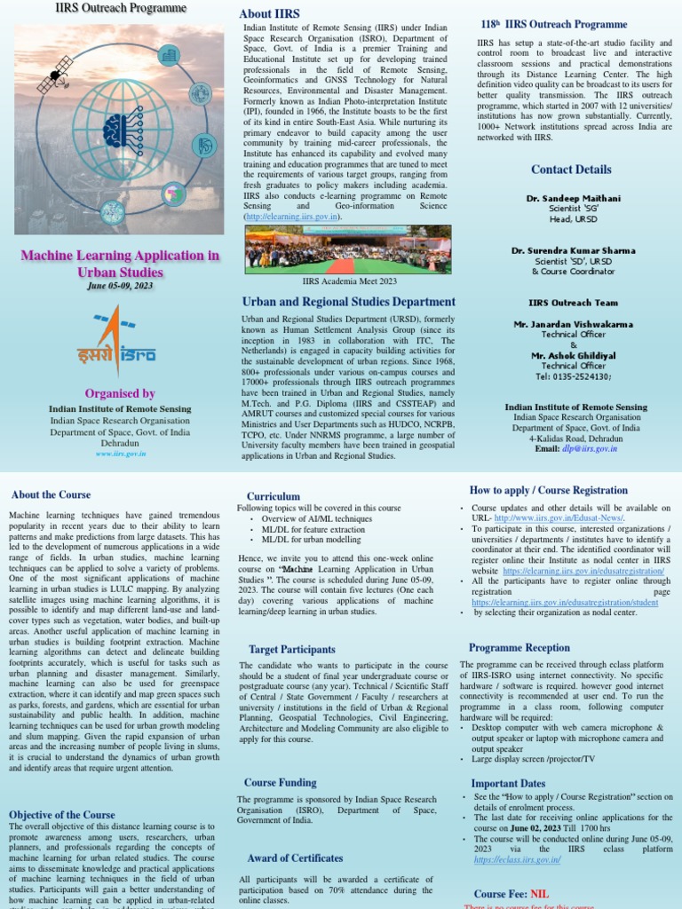 Brochure 118th Course Id | PDF | Machine Learning | Computing