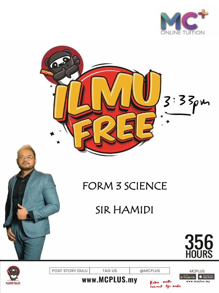 Seminar Ilmufree Form 3 Sci MR Hamidi 16.12.2022 - Hamidi Yusoff | PDF ... Seminar Ilmufree Form 3 Sci MR Hamidi 16.12.2022 - Hamidi Yusoff | PDF ...