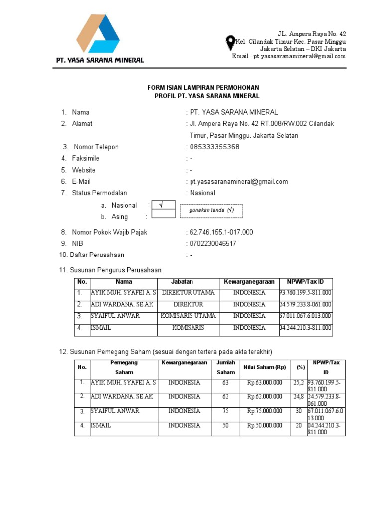 surat permohonan | PDF