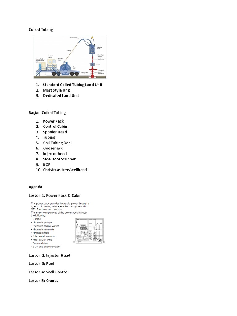 Coiled Tubing Equipment Guide | PDF