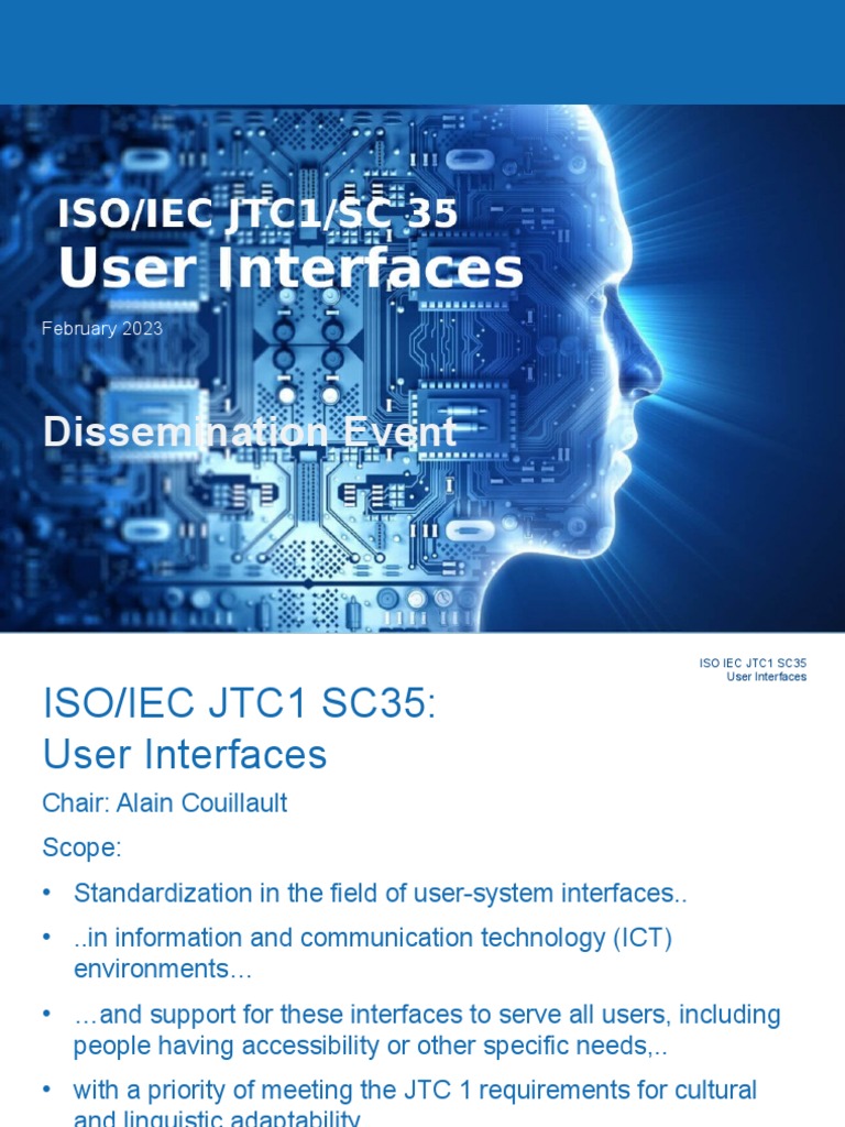 ISO/IEC JTC1 SC35 User Interfaces Overview | PDF | Iso/Iec Jtc 1 ...