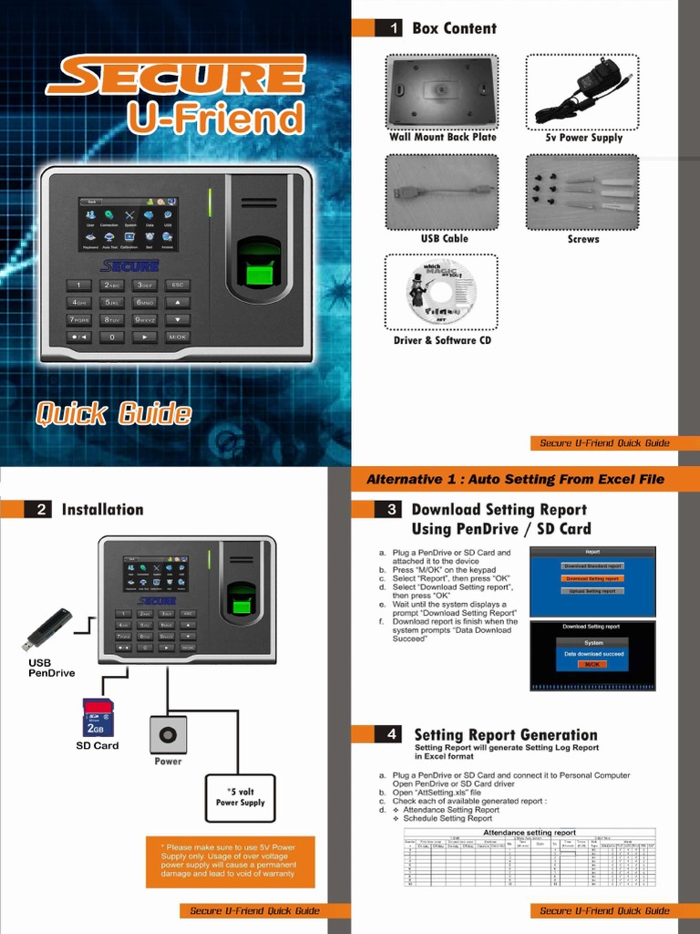 Quick Guide - Secure U-Friend | PDF
