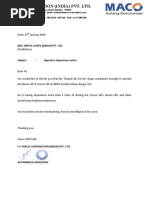 Safety Officer Experience Certificate | PDF | Career & Growth | Business