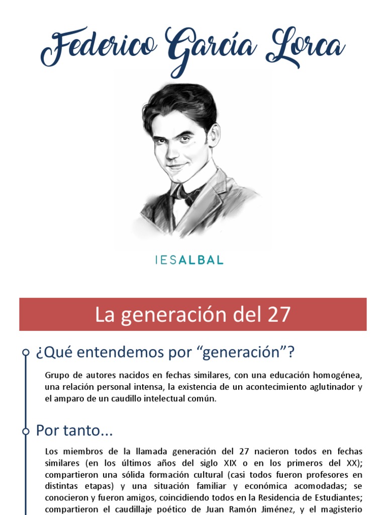 Federico García Lorca - Presentación v.2.1 | PDF | Federico García Lorca