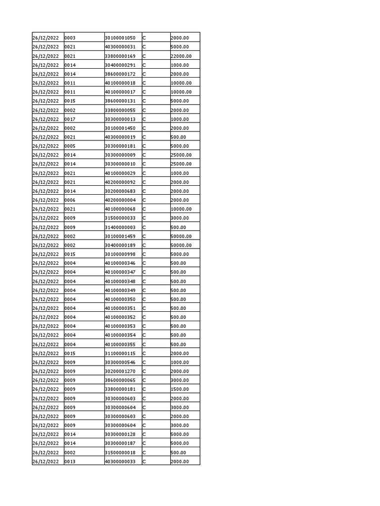 ONE BANK DPS PAYMENT COLLECT 2022 12 26 Details | PDF