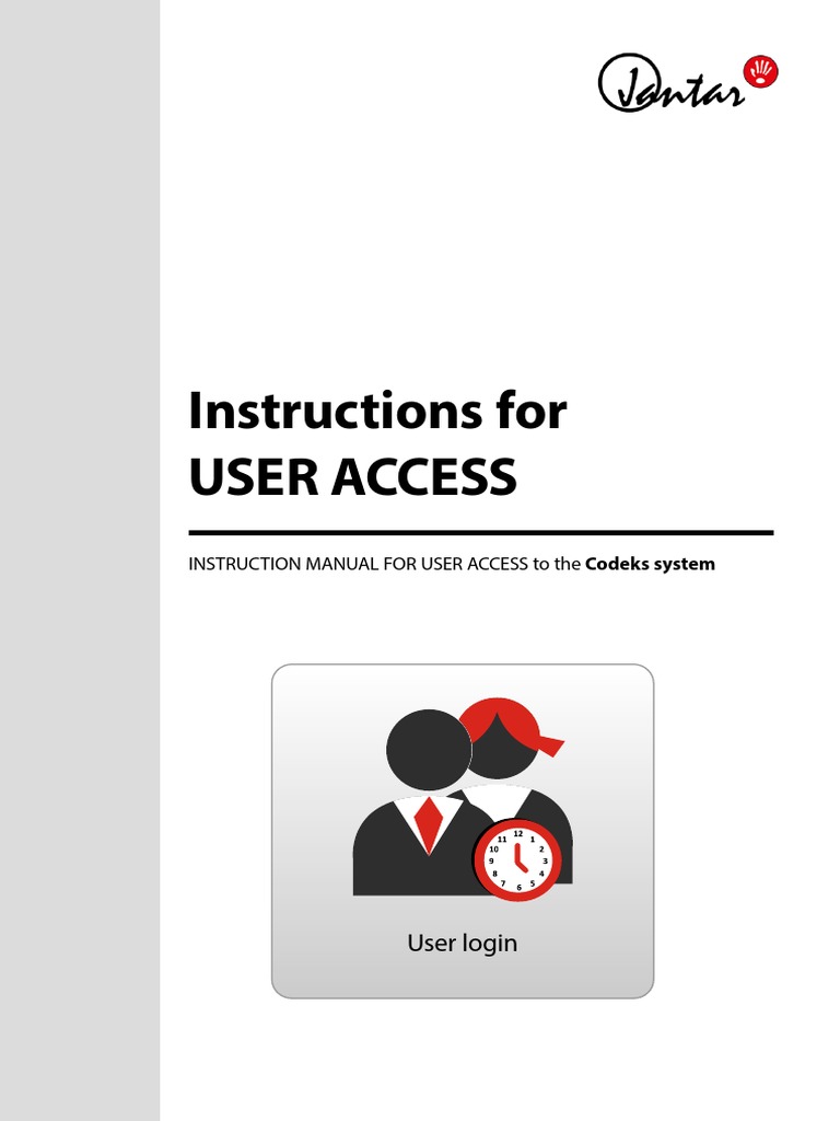 Codeks V10 EN Instructions for USERS | PDF | Login | Application Software