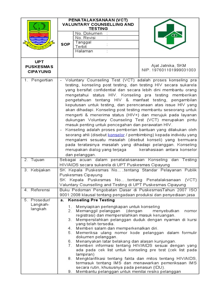 SOP MOBILE VCT Edit | PDF