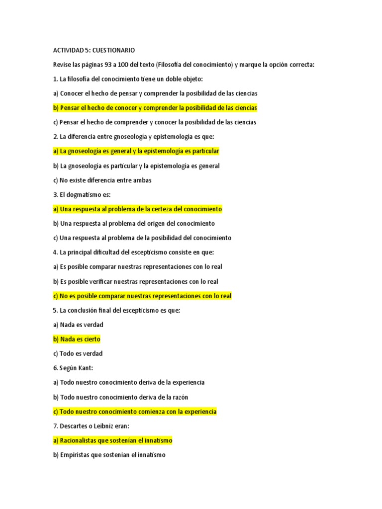 Actividad 5. Cuestionario | PDF Actividad 5. Cuestionario | PDF