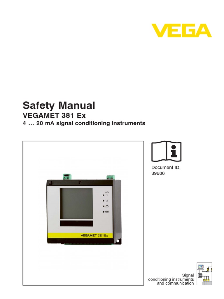 EN Safety Manual VEGAMET 381 Ex 4 20 Ma Controller | PDF