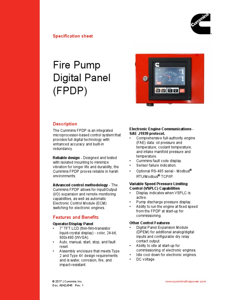 Fire Power Cummins FPDP A042J645 0 | PDF | Computer Engineering ...