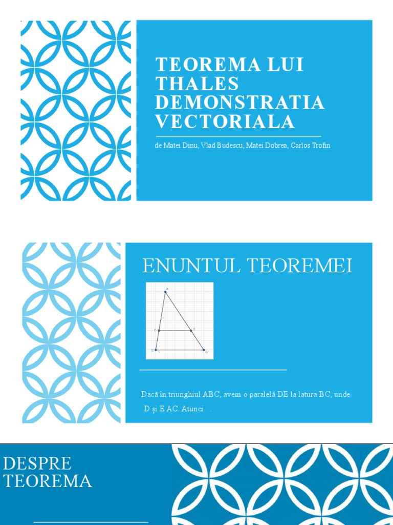 Teorema Lui Thales | PDF