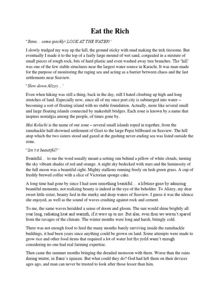 Eat The Rich - A Short Tale | PDF