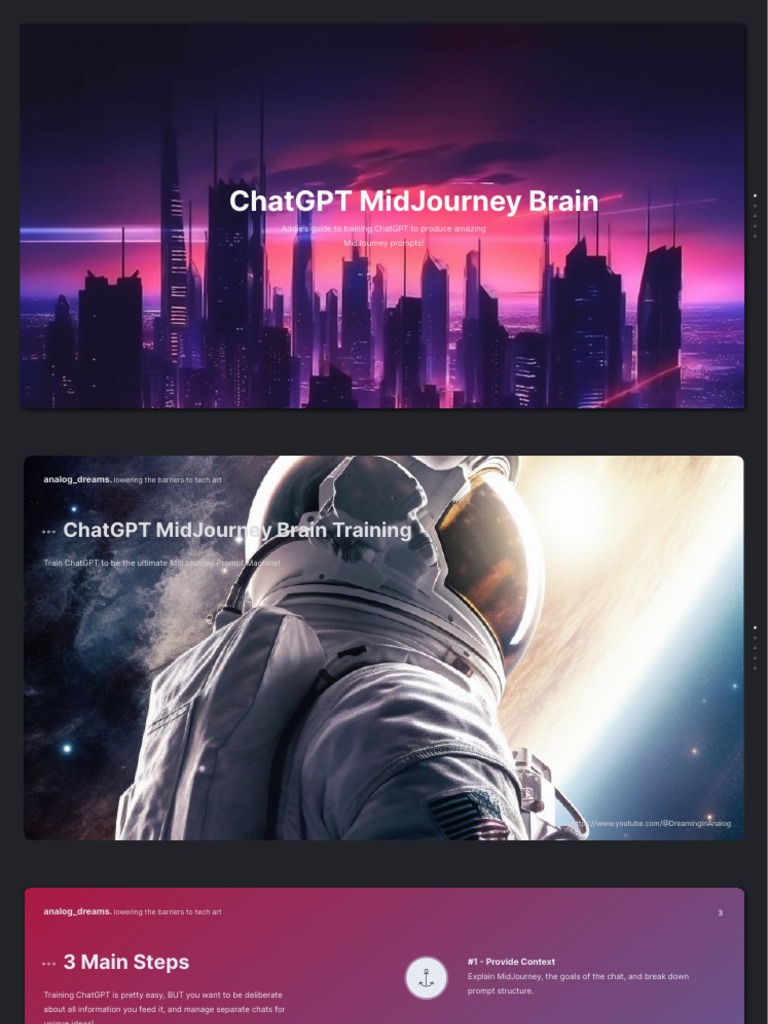 MidJourney Brain ChatGPT Training Guide | PDF | Artificial Intelligence ...