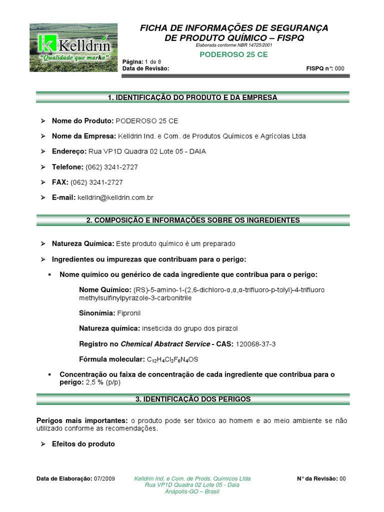 Fispq Multi Inseticida Poderoso | PDF | Embalagem e rotulagem | Primeiros socorros