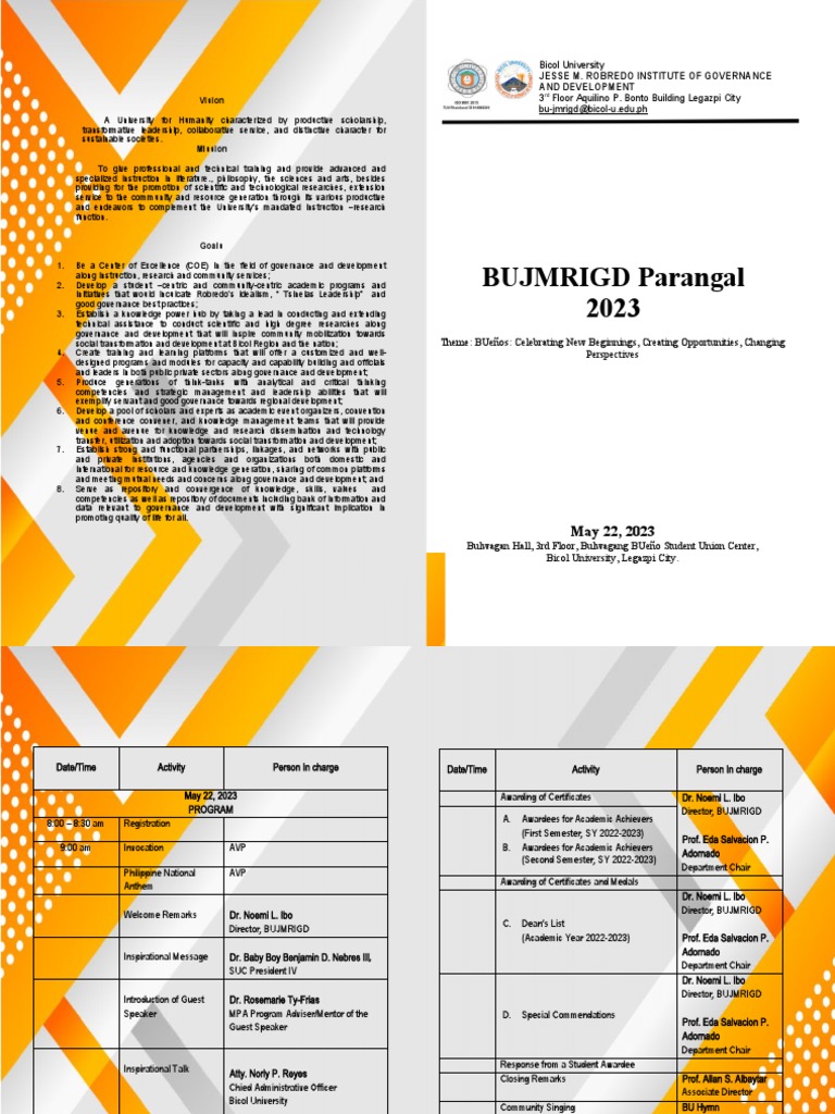 Program | PDF | Governance | Leadership