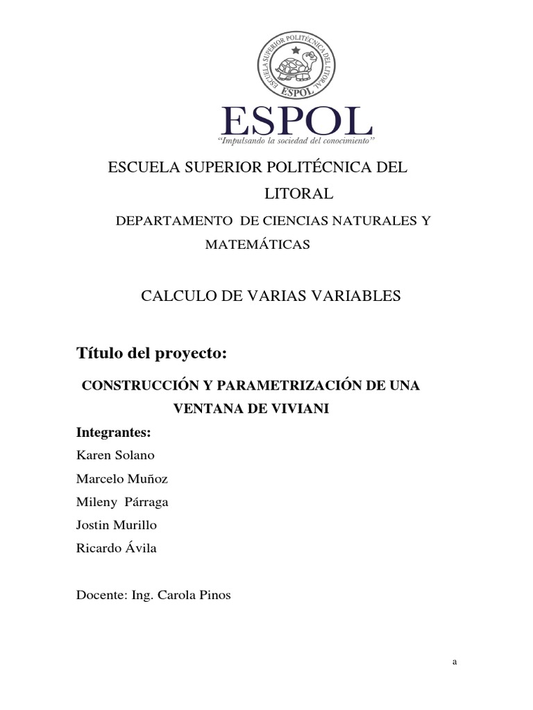 Proyecto | PDF | Función (Matemáticas) | Esfera