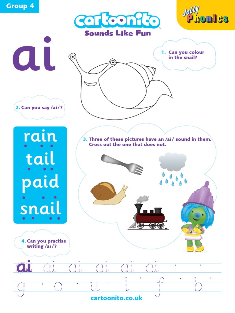 Cartoonito - Group - 4 - Ai - J - Oa - Ie - Ee - or | PDF | Language ...