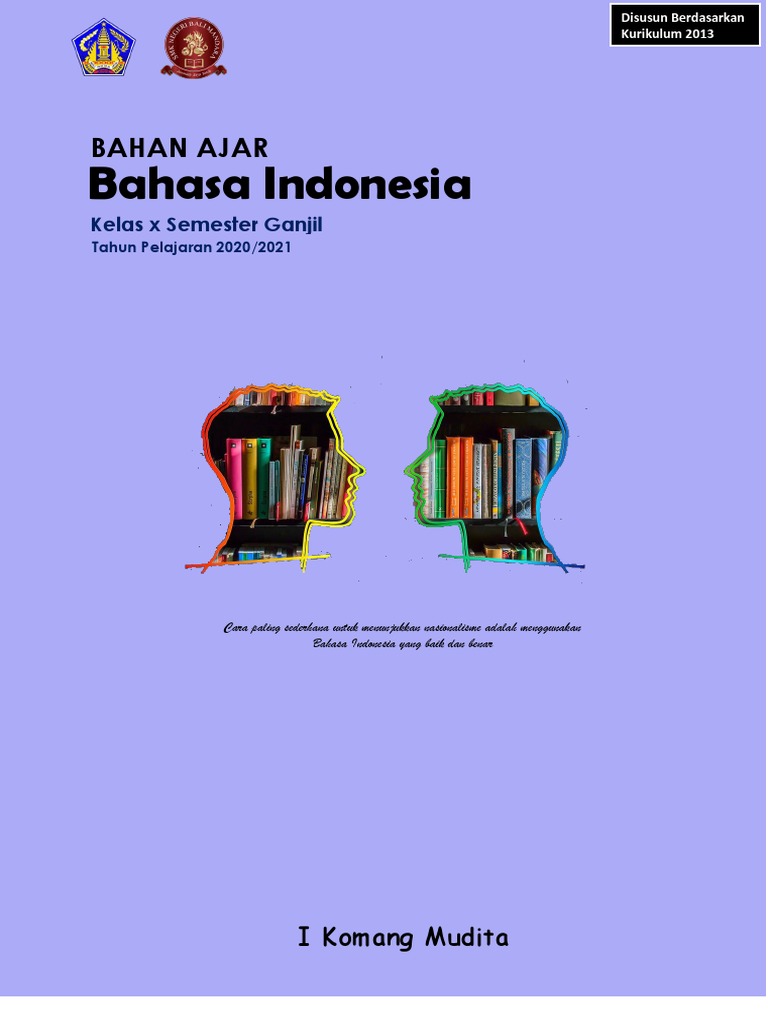 Bahan Ajar Bahasa Indonesia - Edit | PDF | Kajian Bahasa Asing
