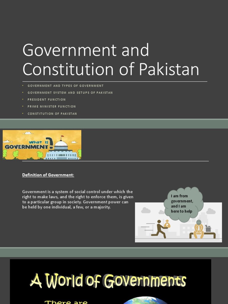 Chap 4 & 5 Government and Constitution of Pakistan | PDF | Monarchy ...