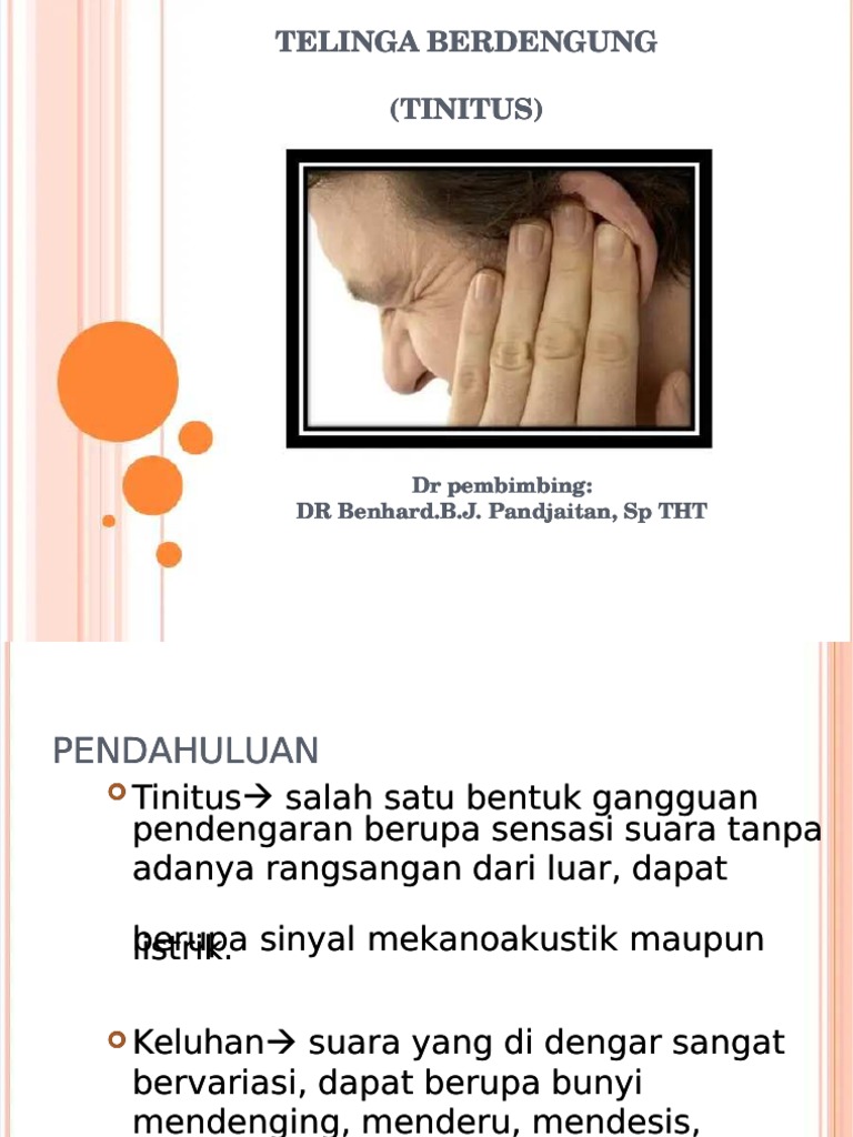 Penyebab dan Gejala Tinitus pada Telinga | PDF