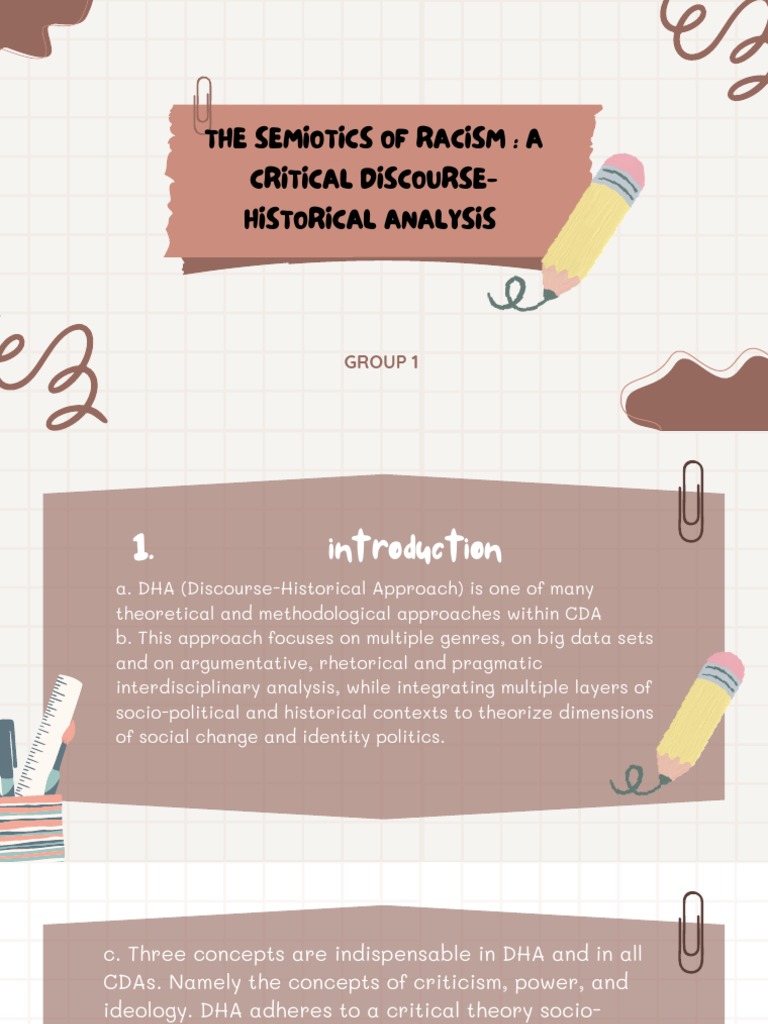 The Semiotics of Racism A Critical Discourse-Historical Analysis | PDF ...