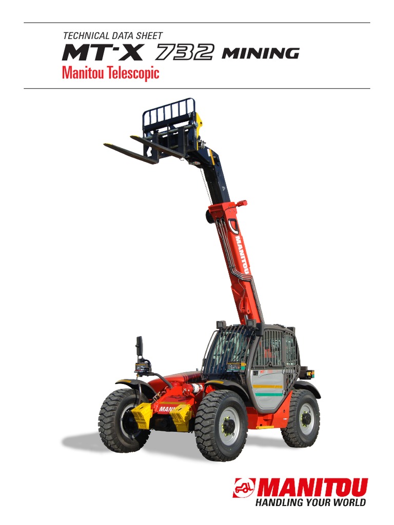 Manitou MT-X 732 Mining Specifications | PDF | Brake | Truck