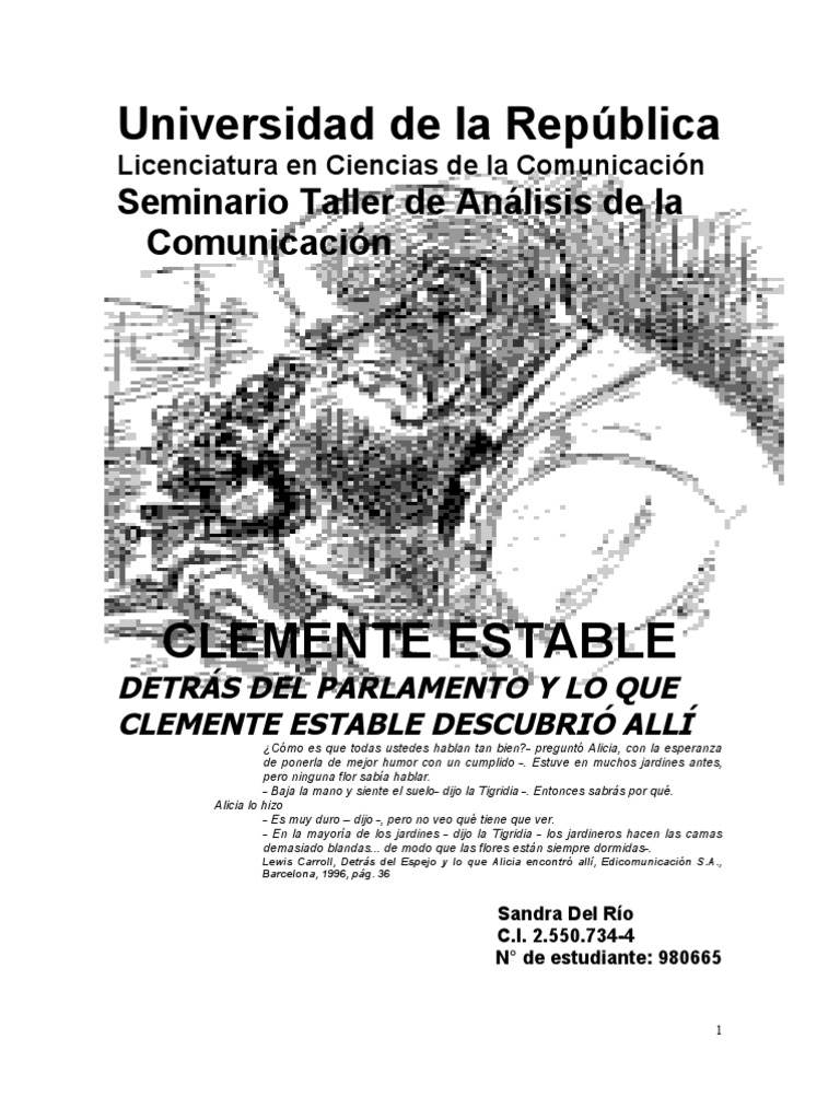 Clemente Estable | PDF | Uruguay | Conocimiento