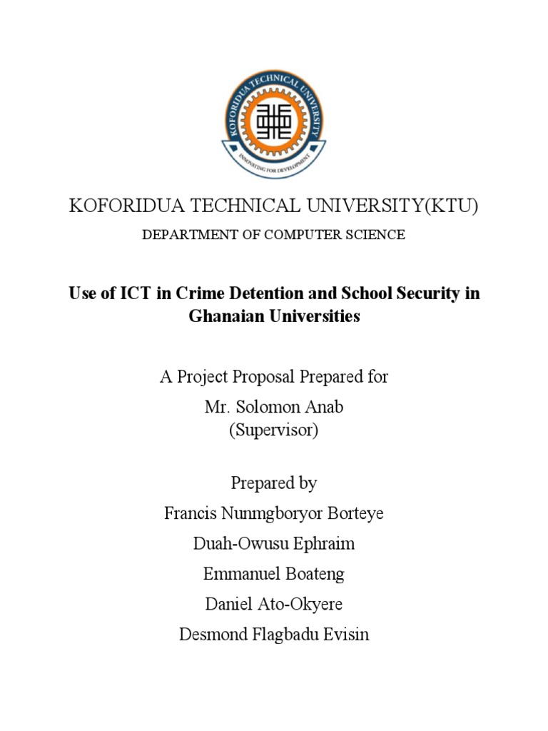 Project Proposal | PDF | Closed Circuit Television | Information And Communications Technology