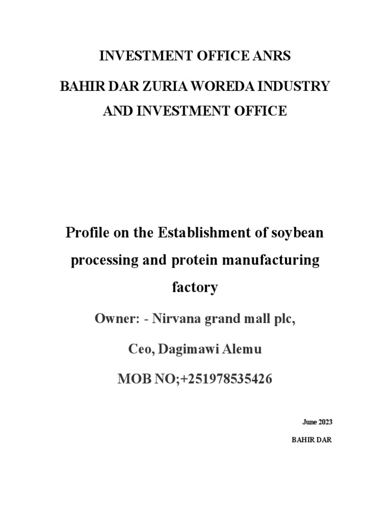 Specification Pdf Soybean Legume