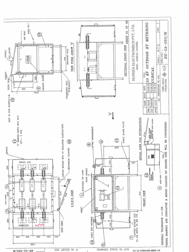 Ga & Bom CT PT Cubicle | PDF