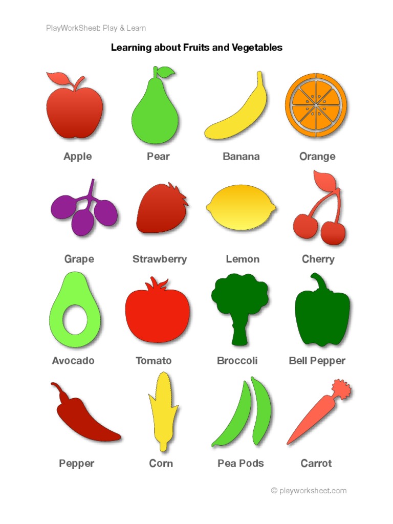 Learn Fruits Vegetables | PDF