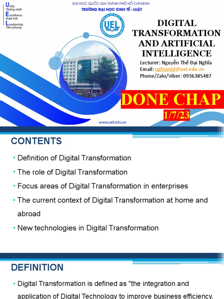 Chapter 01 Overview Of Digital Transformation Pdf Cloud Computing