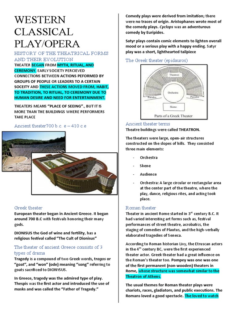 Western Classical Play | PDF | Theatre | Tragedy