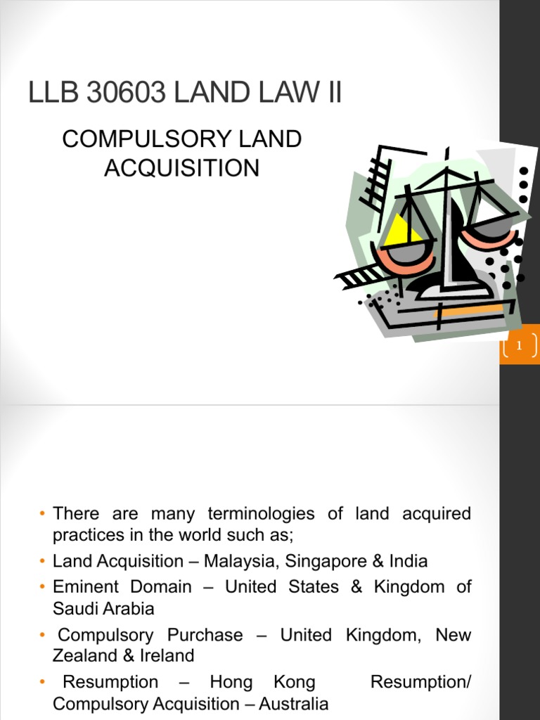 Land Acquisition | PDF | Eminent Domain | Private Law